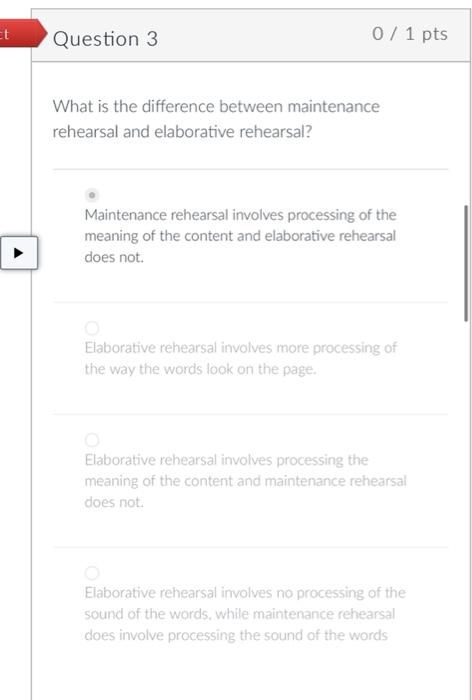 Solved et 0/1 pts Question 3 What is the difference between | Chegg.com