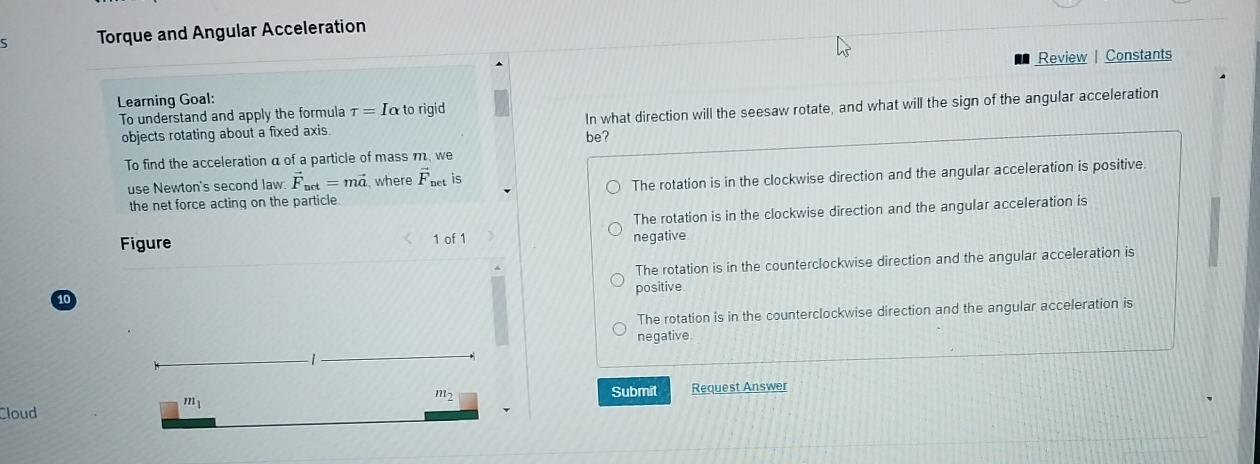 Solved Torque and Angular AccelerationLearning Goal:To | Chegg.com