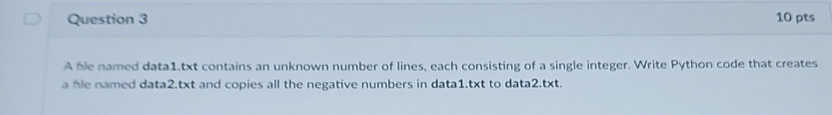 Solved A file named data1.txt contains an unknown number of | Chegg.com