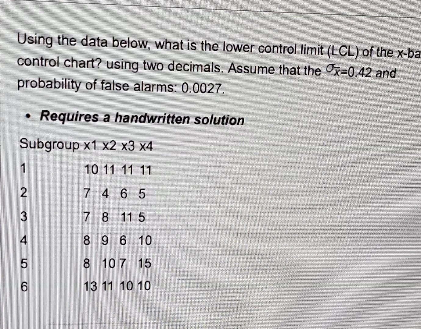Lower Control Limit at Troy Haynes blog