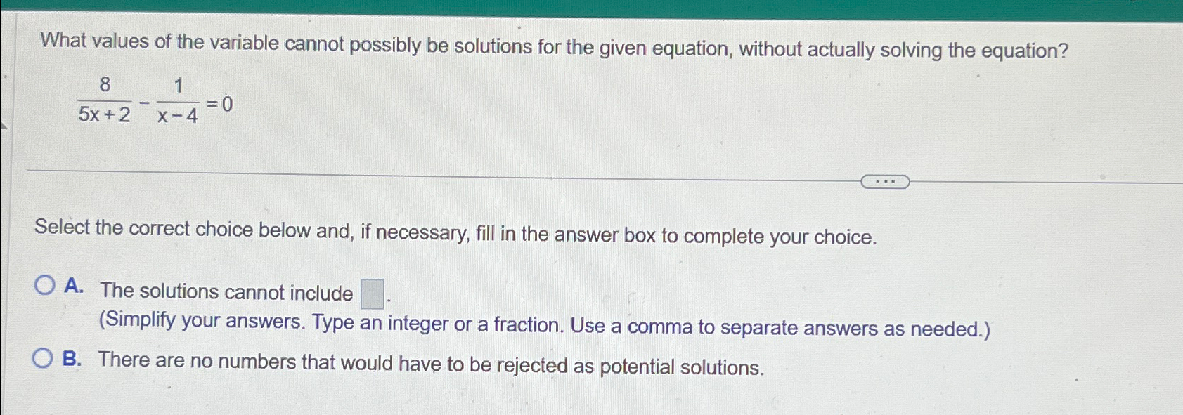 Solved What values of the variable cannot possibly be | Chegg.com