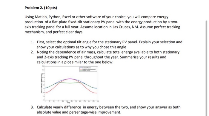 Problem 2. (10 pts) Using Matlab, Python, Excel or | Chegg.com