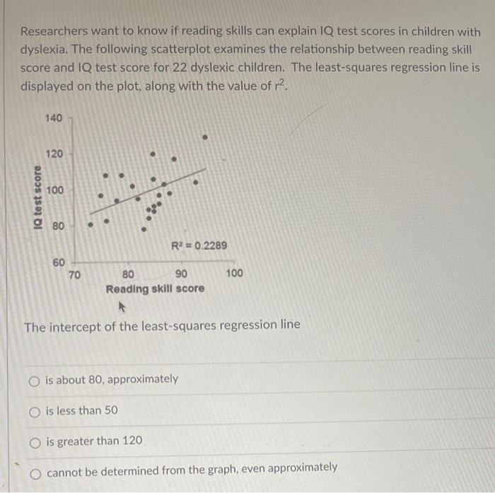 Solved Researchers want to know if reading skills can | Chegg.com