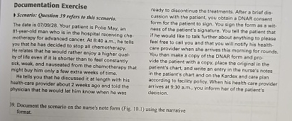Solved Documentation ExerciseScouarios Qussion 39 ﻿refers fo | Chegg.com