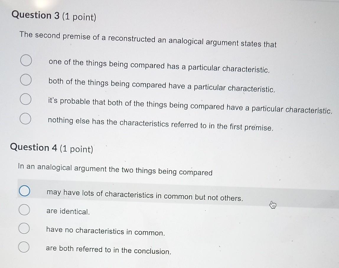 Solved An analogy is always a fallacious form of reasoning. | Chegg.com
