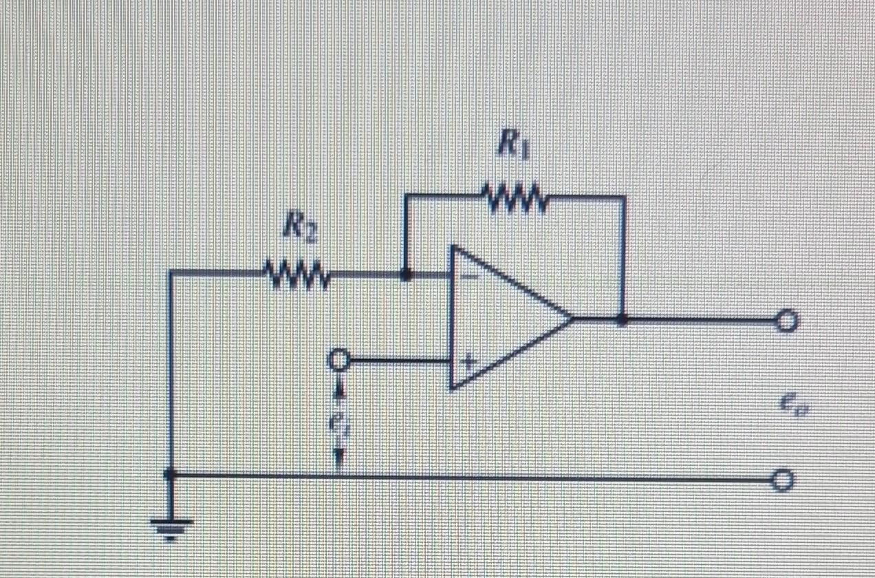 Solved b) [20 pts.] Determine R1 and R2 to have a DC gain of | Chegg.com