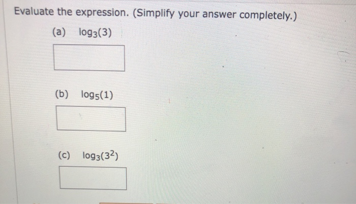 Solved Evaluate the expression. (Simplify your answer | Chegg.com