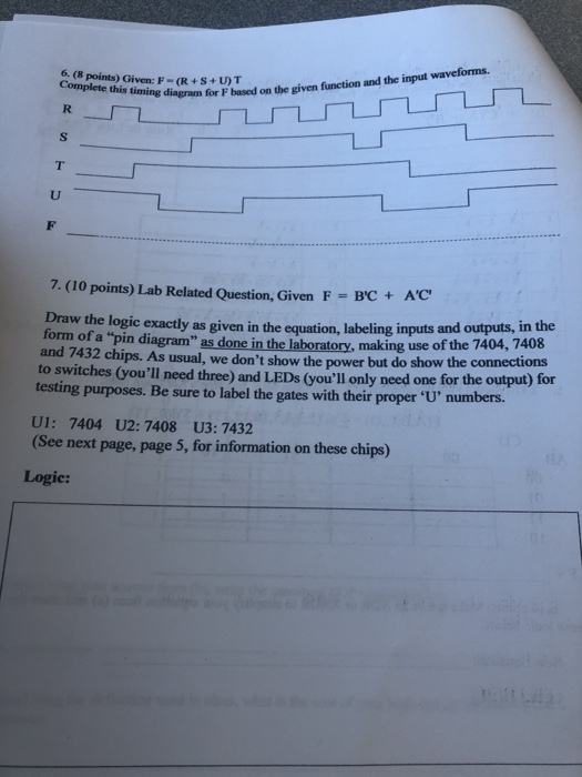 Solved Logic Gates From the 74 series TTL IC Family 14 2 | Chegg.com
