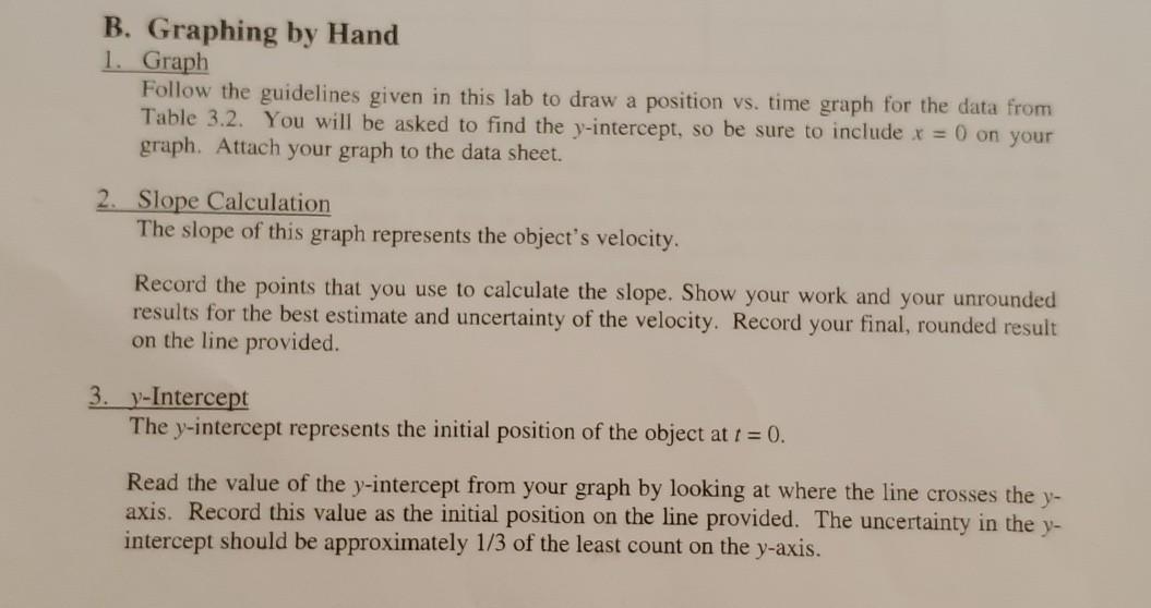 Solved Procedure A. Tabulating Data and Entering Formulas 1 | Chegg.com