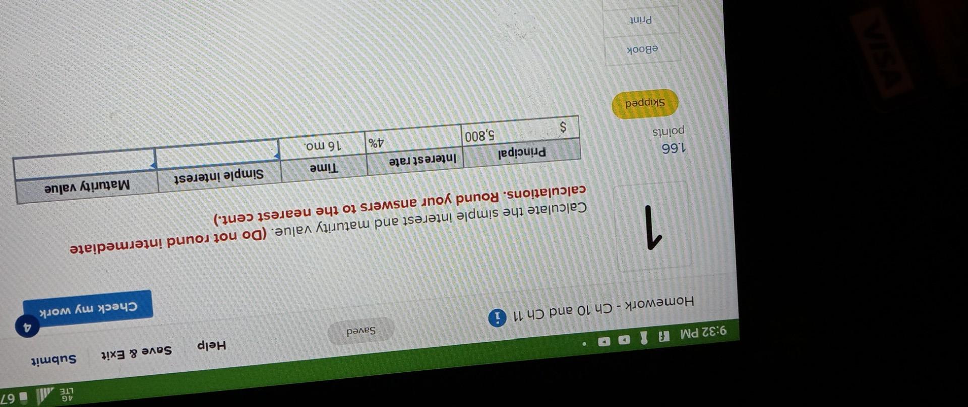 Solved 4G LTE 679 Submit Help Save & Exit Saved nework - Ch | Chegg.com