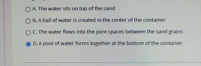 Solved imagine you have a container full of sand and a small | Chegg.com