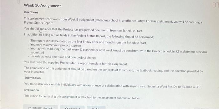 Solved Week 10 Assignment Directions This assignment | Chegg.com