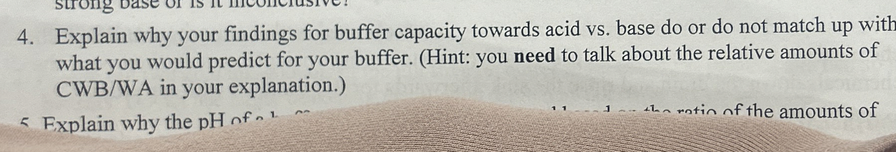 Solved Explain why the pH of a buffer should remain | Chegg.com