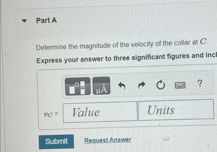 Solved The angular velocity of link AB is ωAB=2.8rad/s. Link | Chegg.com