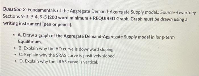 Solved Question 2: Fundamentals of the Aggregate | Chegg.com