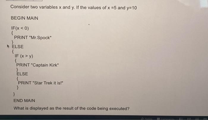Solved Consider two variables x and y. If the values of x =5 | Chegg.com