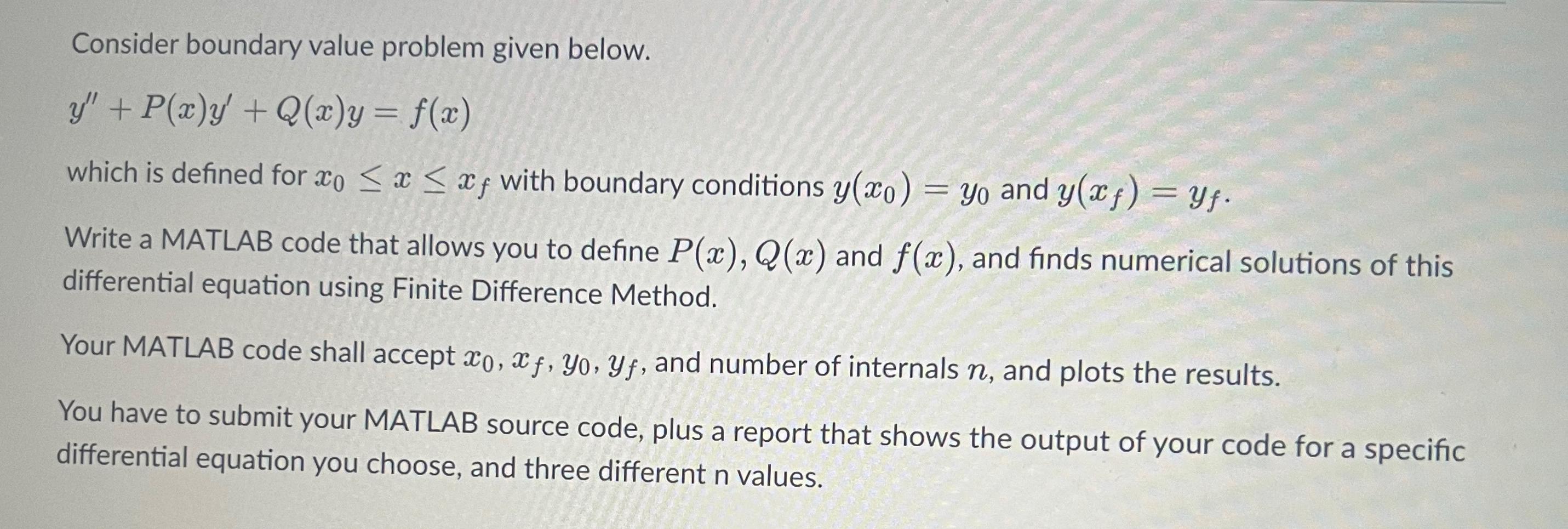 Solved Consider boundary value problem given | Chegg.com