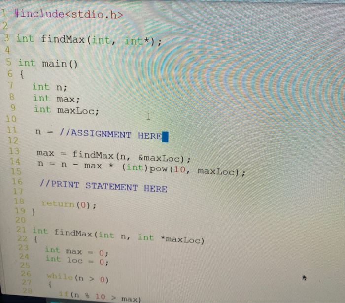 Solved 1 Include 53 Int Findmax Int Sa 5 Int Main 6