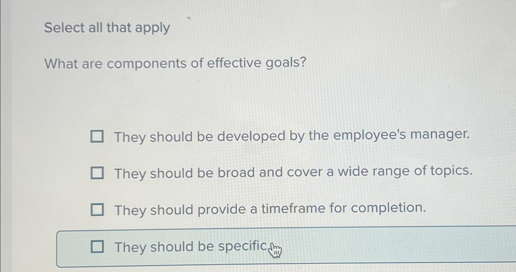 Solved Select all that applyWhat are components of effective | Chegg.com