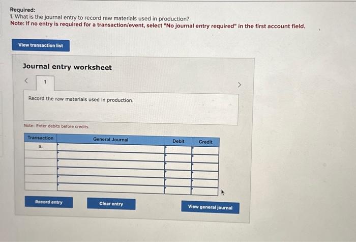 Solved 7. What is the ending balance in Work in Process?5. | Chegg.com