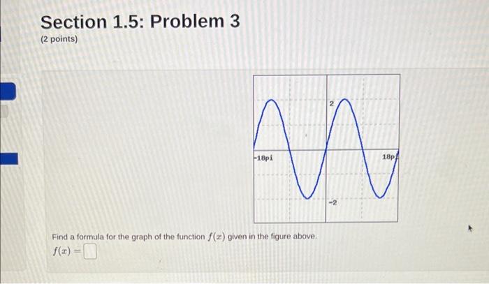Solved Section 1.5: Problem 3 (2 points) Find a formula for | Chegg.com