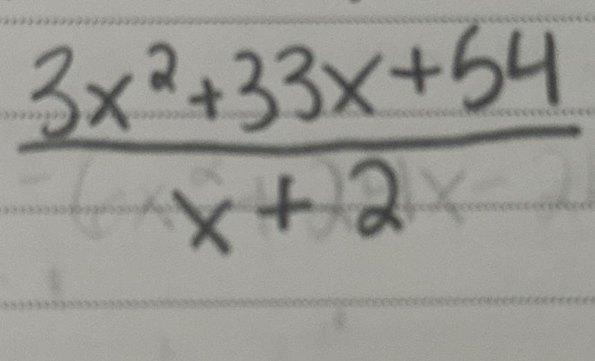 Solved 3x2+33x+54x+2 | Chegg.com