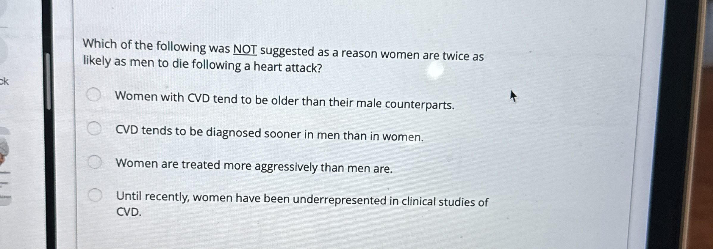 Solved Which of the following was NOT suggested as a reason | Chegg.com