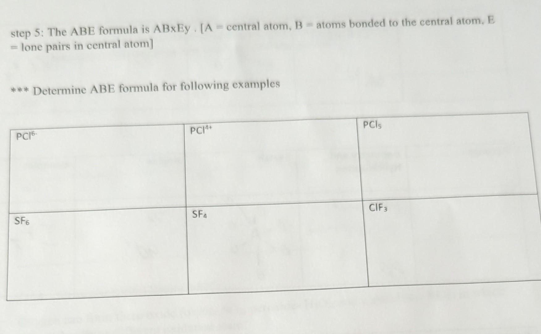 Solved c. Predicting structure of expanded octet molecules: | Chegg.com