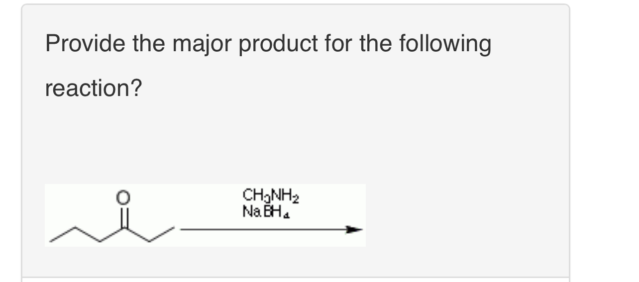 Solved Provide the major product for the following reaction? | Chegg.com