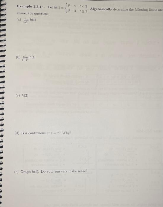 Solved Example 1.3.15. Let h(t)={3t−9t2−4t
