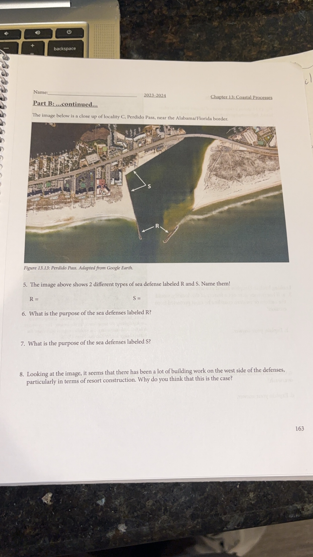 Solved The image above shows 2 ﻿different types of sea | Chegg.com