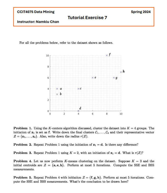 Solved Tutorial Exercise 7Instructor: Namkiu ChanFor all the | Chegg.com