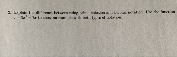 Solved 2. Explain the difference between using prime | Chegg.com