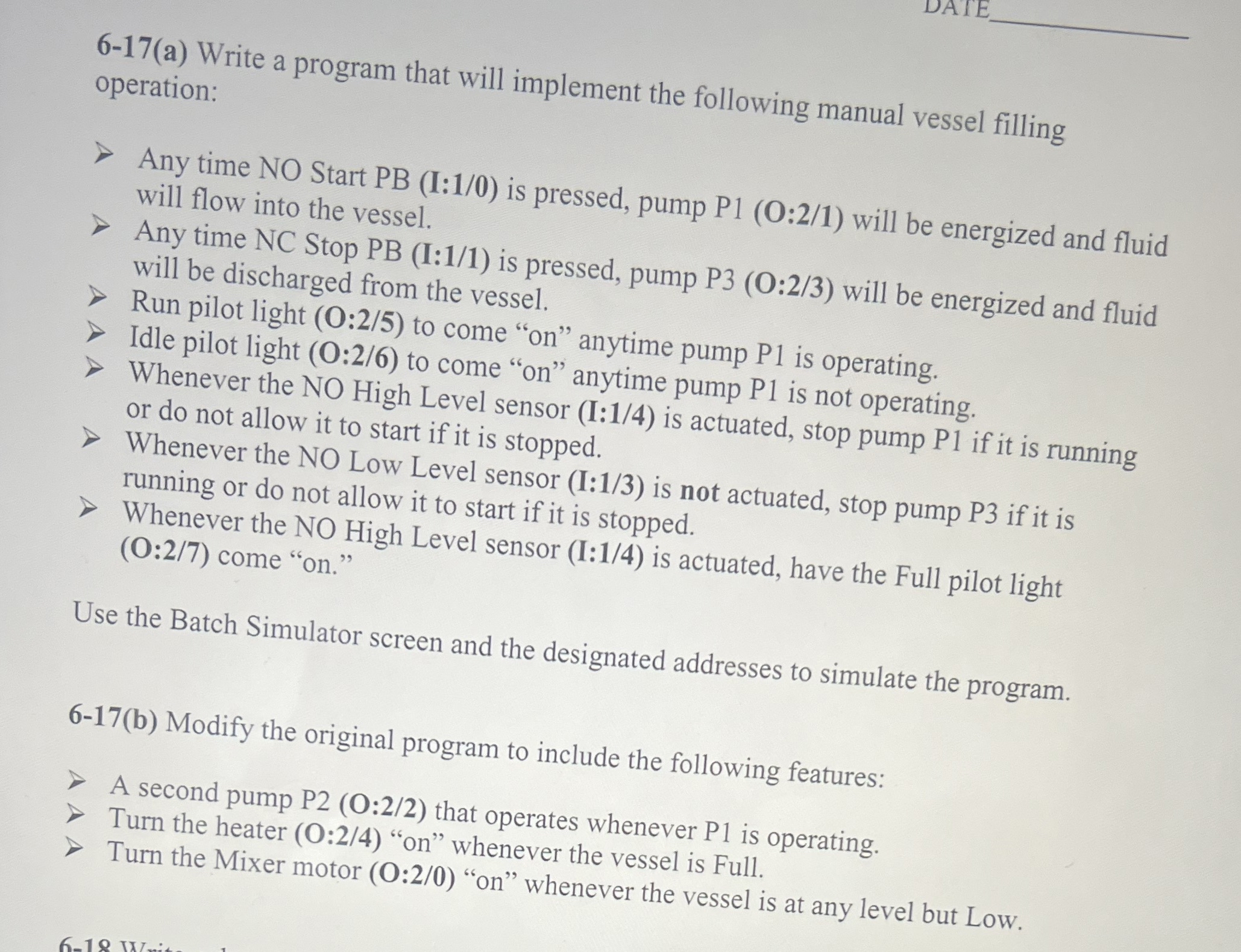 Solved 6-17(a) ﻿Write a program that will implement the | Chegg.com