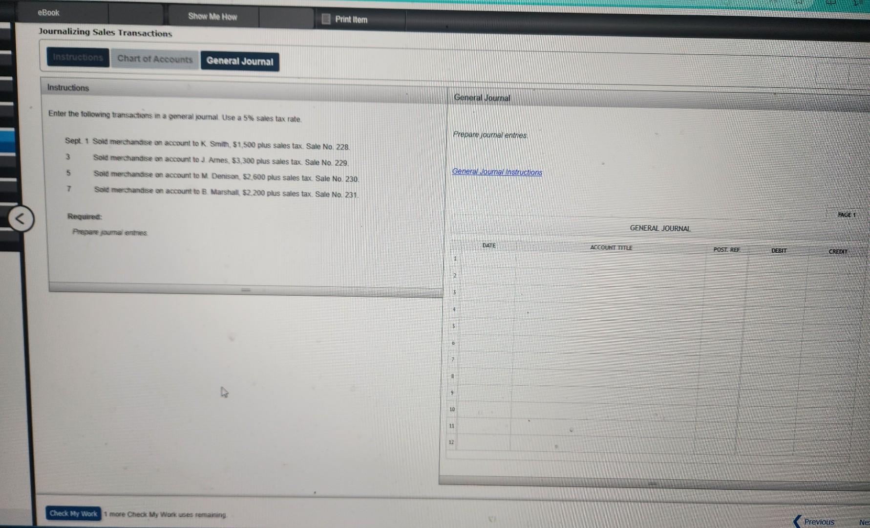 Solved Enter the following transactions in a general | Chegg.com