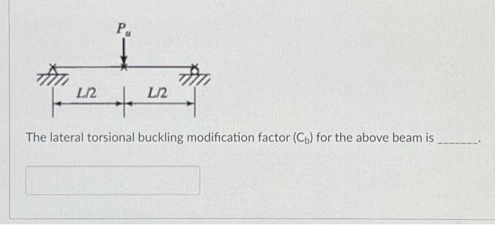 Solved Pu L12 + The lateral torsional buckling modification | Chegg.com