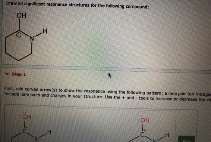 Solved Draw All Significant Resonance Structures For The