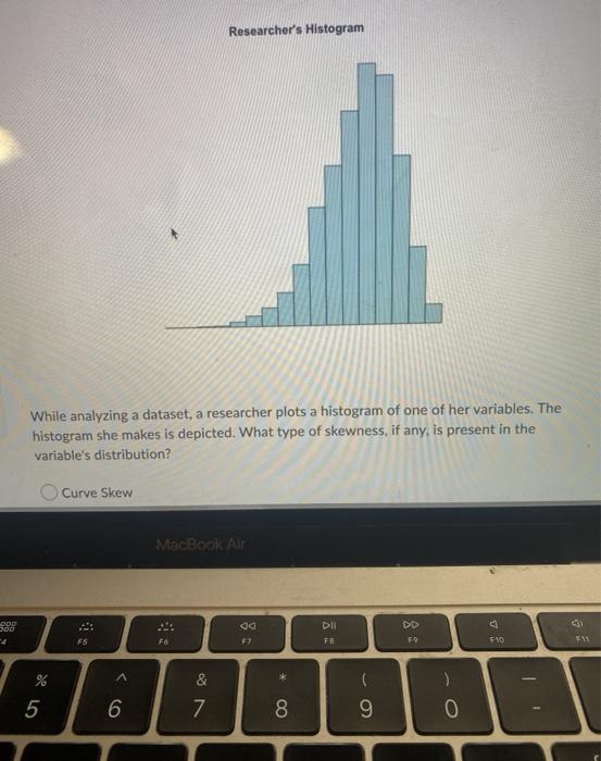 Solved Researcher's Histogram While analyzing a dataset, a | Chegg.com