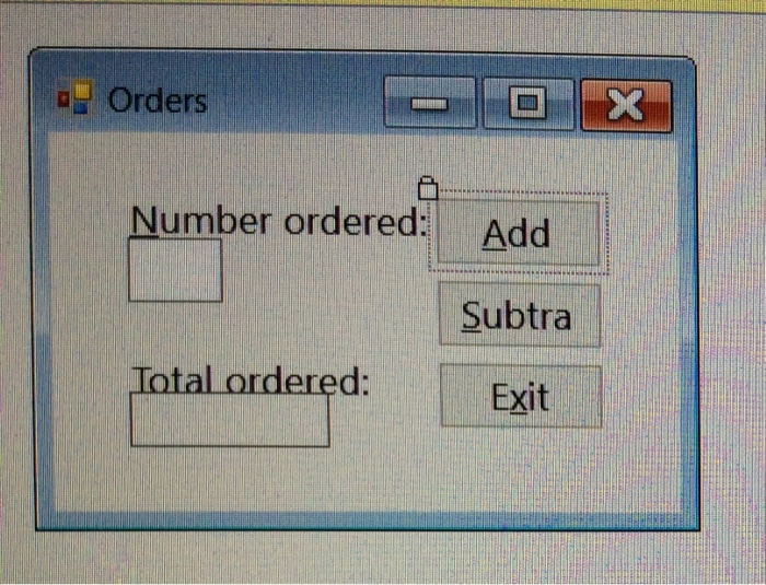 Solved Open the Orders Solution.sln file contained in the | Chegg.com
