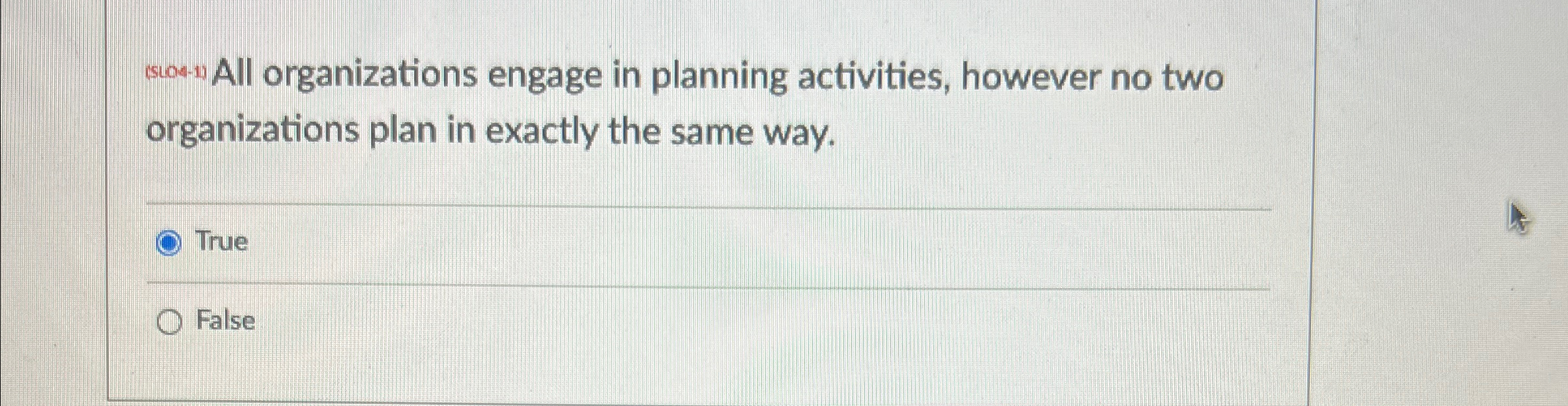 Solved (scos-1) ﻿All organizations engage in planning | Chegg.com