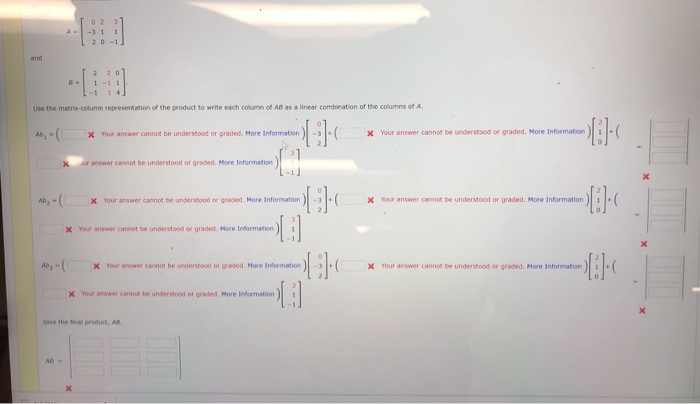 Solved 21 Use the matrix-column representation of the | Chegg.com