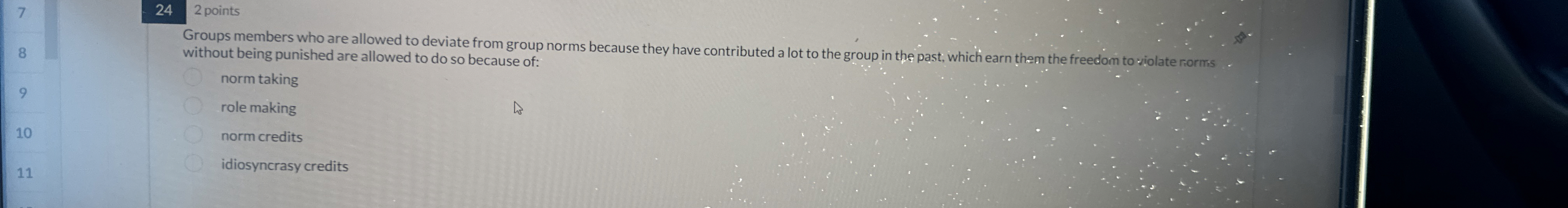 Solved 72 ﻿points8Groups members who are allowed to deviate | Chegg.com