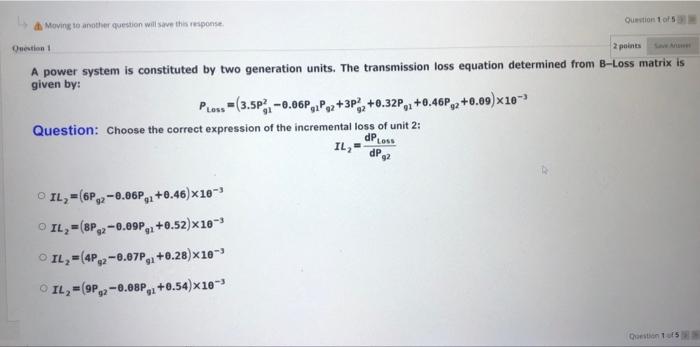 Solved A power system is constituted by two generation | Chegg.com