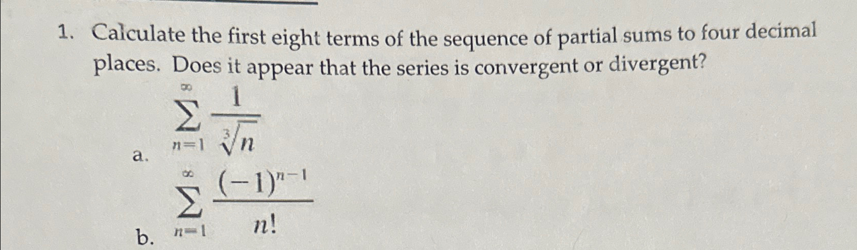 Solved Calculate the first eight terms of the sequence of | Chegg.com