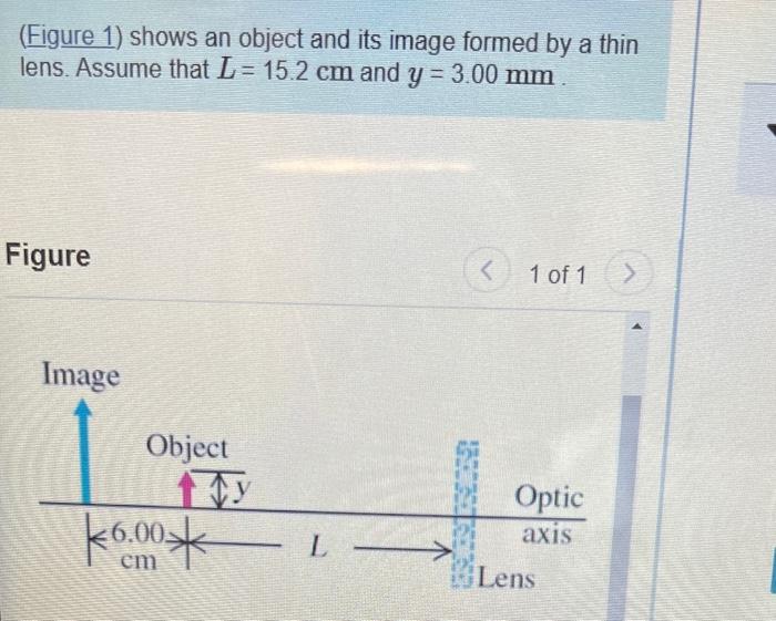 Solved (Figure 1) shows an object and its image formed by a | Chegg.com