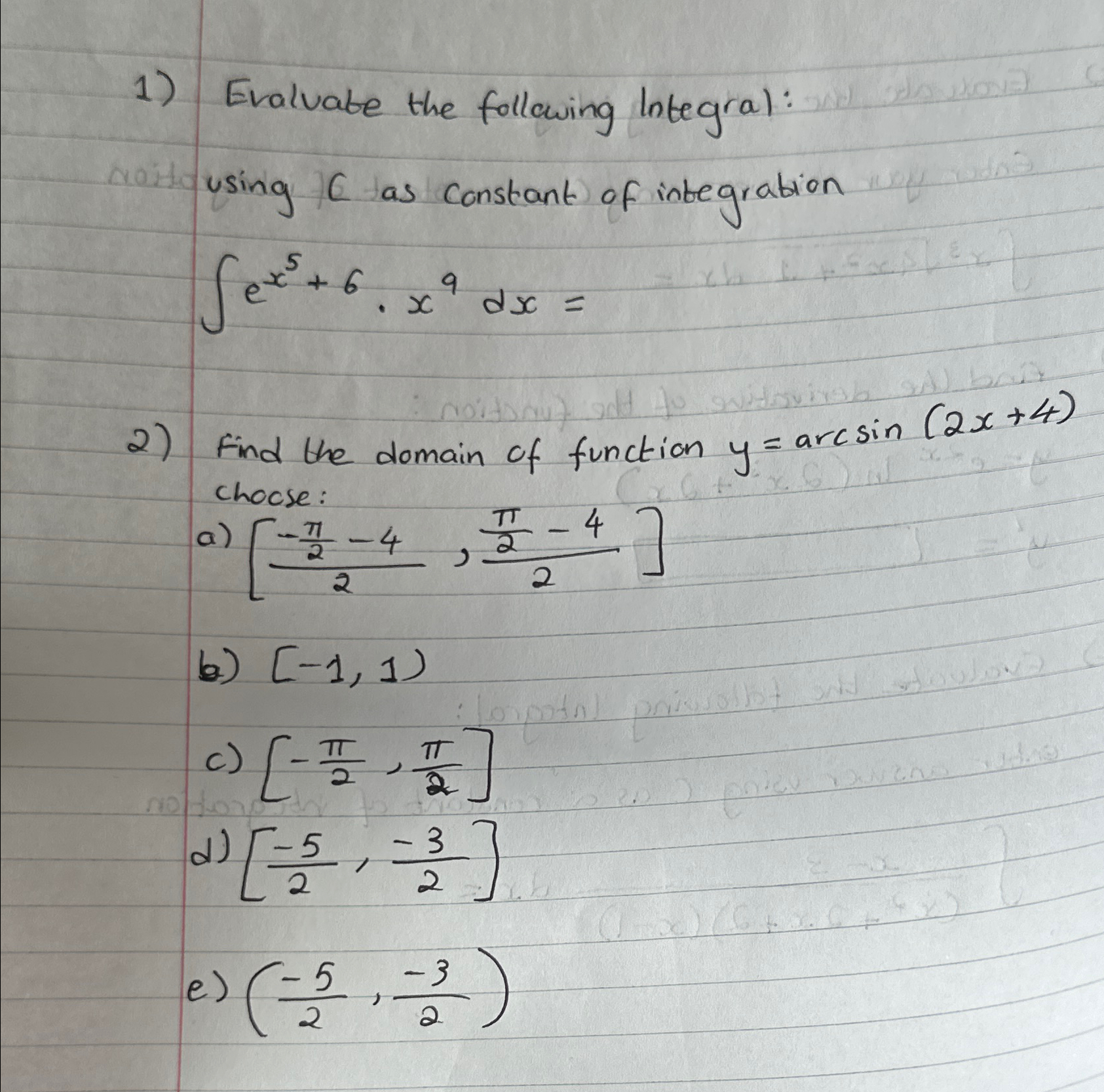 Solved Evaluabe the following Integral:using C ﻿as constant | Chegg.com