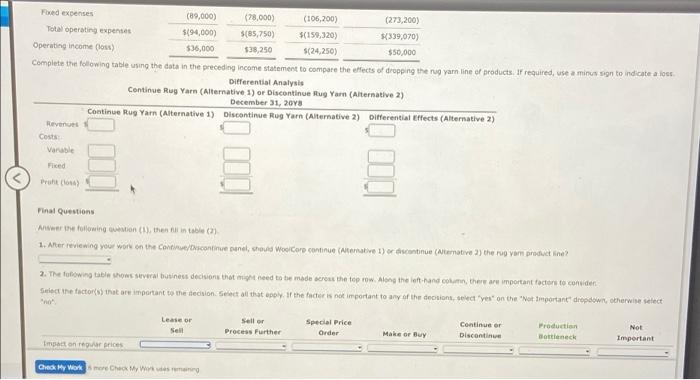 Solved Mastery Problem: Differential Analysis and Product | Chegg.com