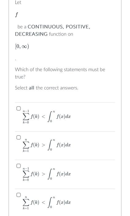 Solved Which of the following statements must be true? | Chegg.com