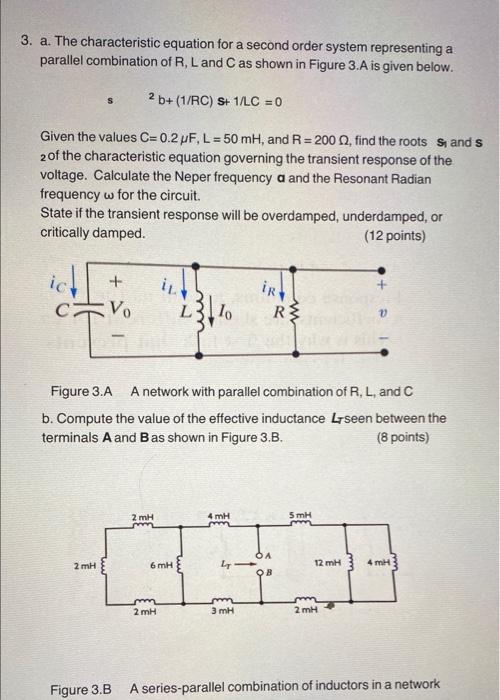 Solved 3. a. The characteristic equation for a second order | Chegg.com