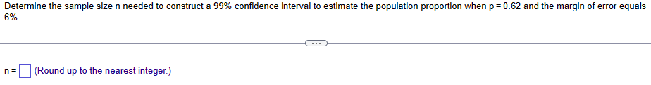 Solved Determine the sample size n ﻿needed to construct a | Chegg.com